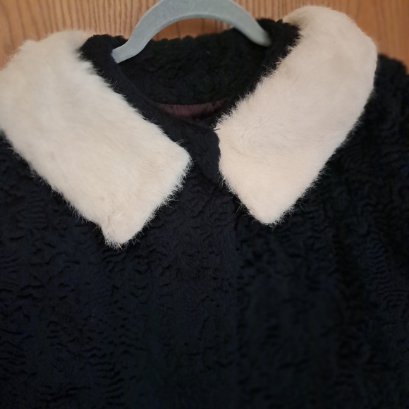 Vintage | Jackets & Coats | Gorgeous Vtg 95s Black Mouton Bolero Jacket ...